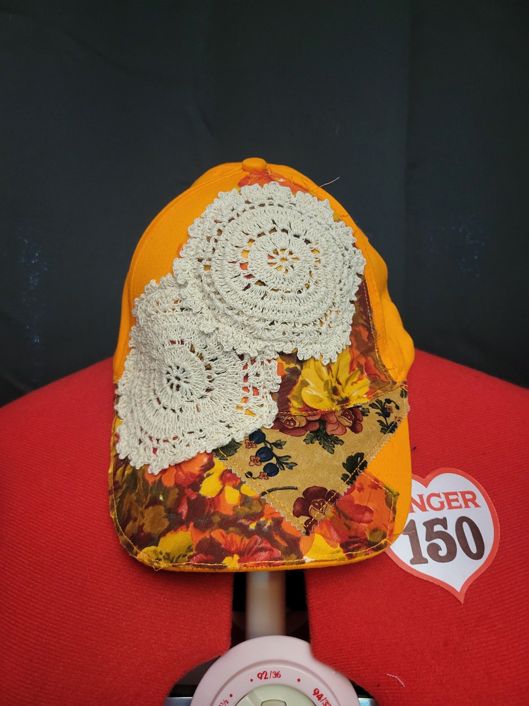 Baseball Cap, Trucker Hat, Repurposed Hat, Upcycled Hat, Patchwork Hat ...