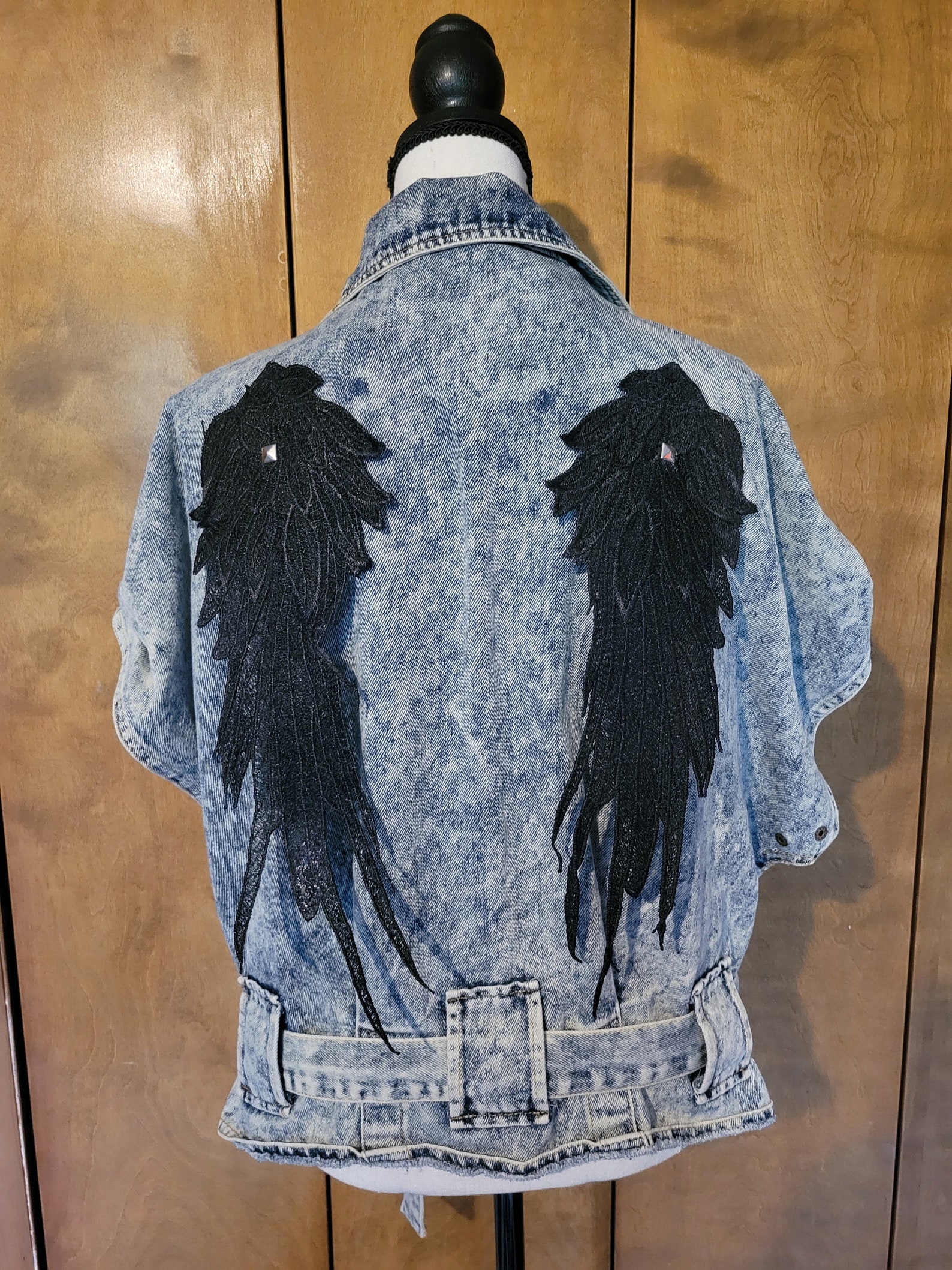Upcycled Denim Jacket, Repurposed Jacket, Women's Jacket, Redesigned ...