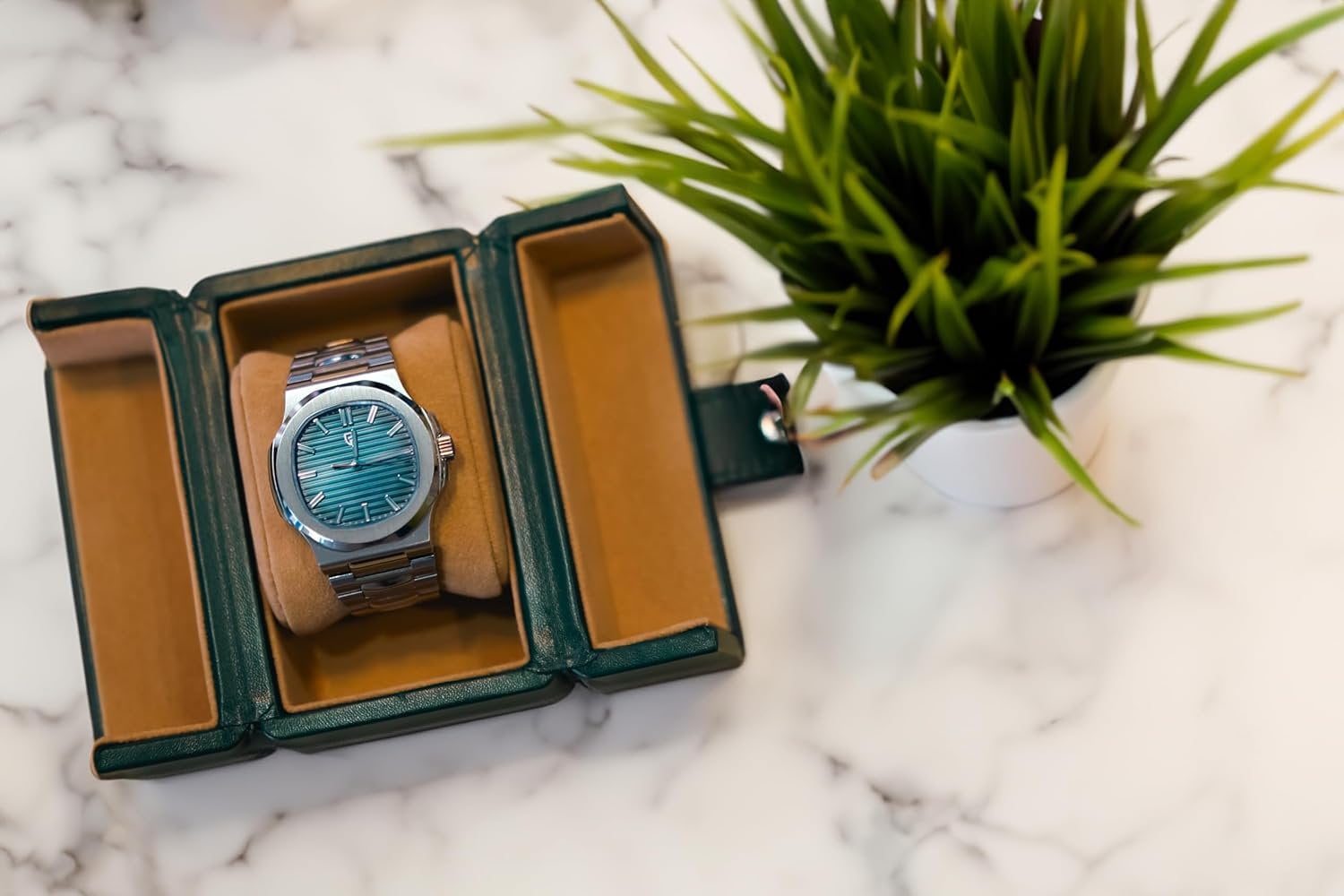 Leather Travel Watch Box: Portable Timepiece Case - Etsy