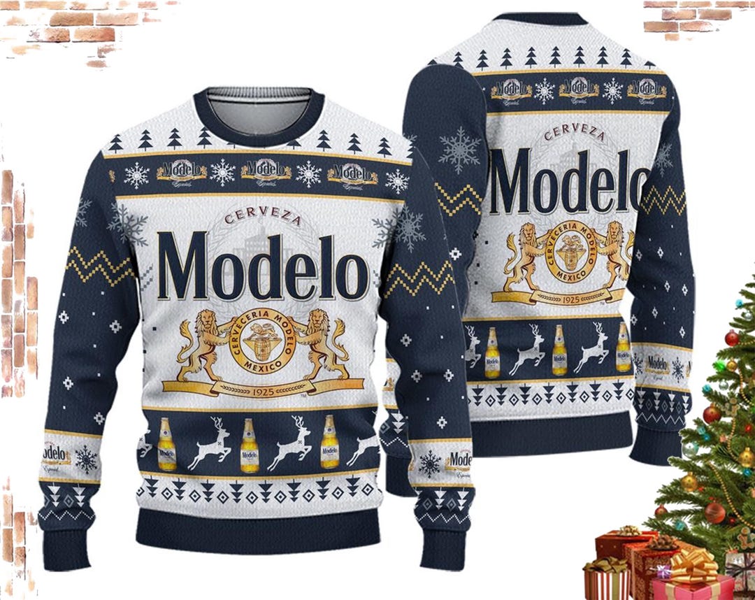 Cerveza Modelo Beer Ugly Christmas Sweater, Cerveza Modelo Ugly Sweater ...