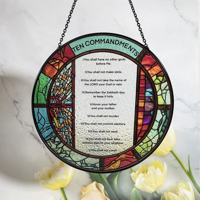 10 Commandments Wall Art - Etsy