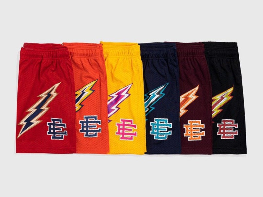 Eric Emanuel Lightning Bolt Basketball Shorts Branded Premium - Etsy