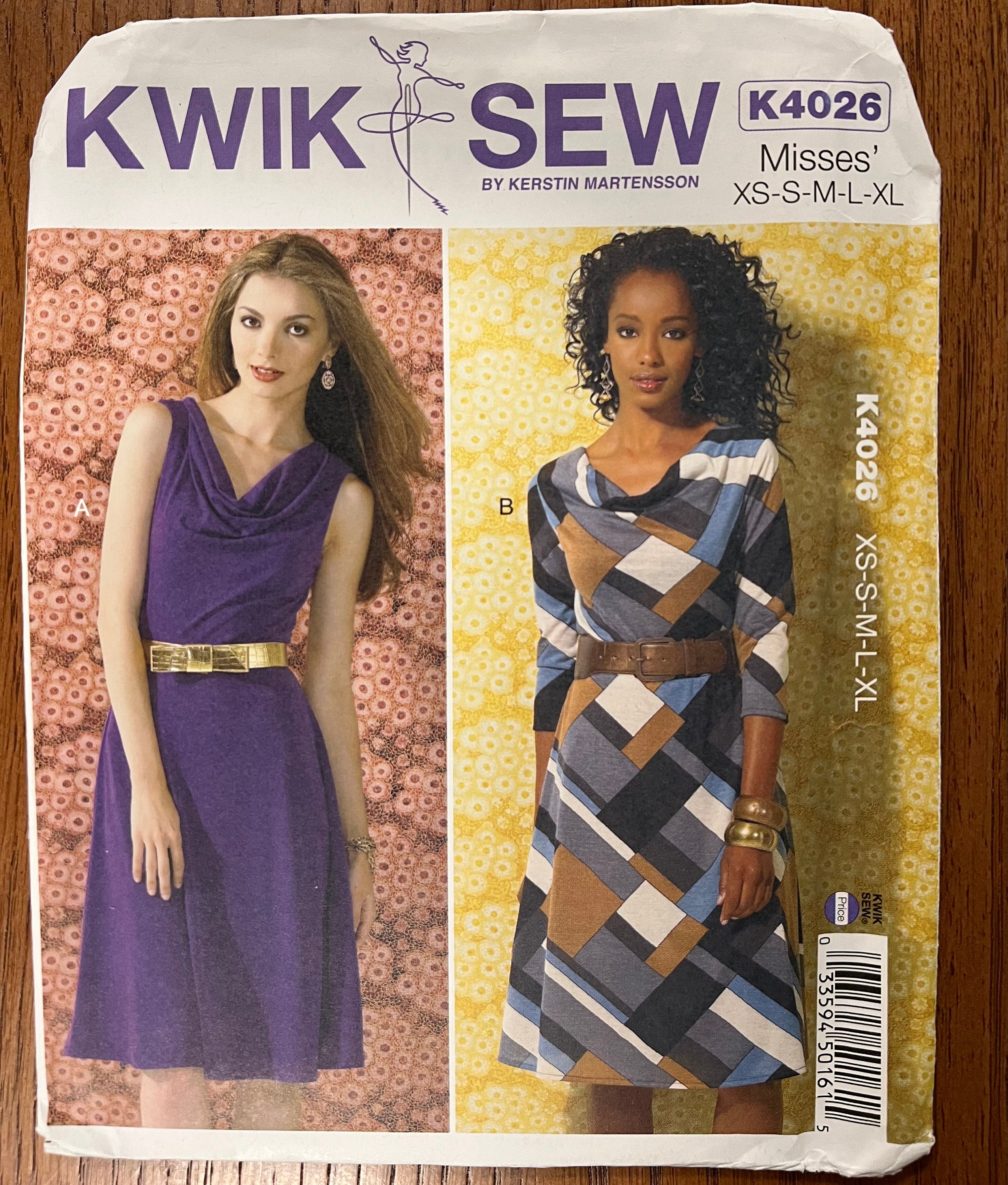 Kwik Sew K4026. Dress Pattern XS-XL - Etsy