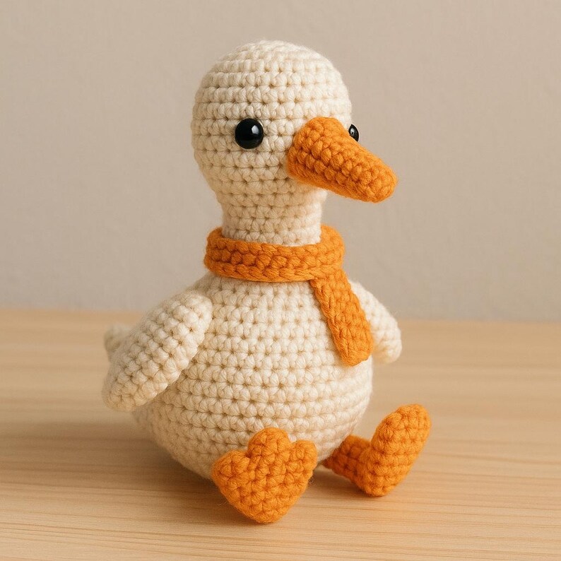 Duck Amigurumi - NO SEW Crochet GOOSE Pattern - Baby Shower Gift ...