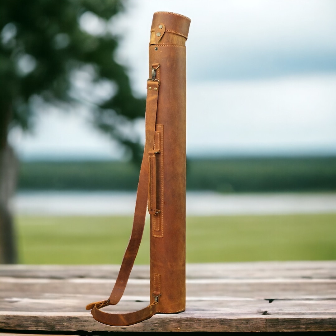 Handmade Leather Project Tube, Leather Map and Poster Tube - Etsy