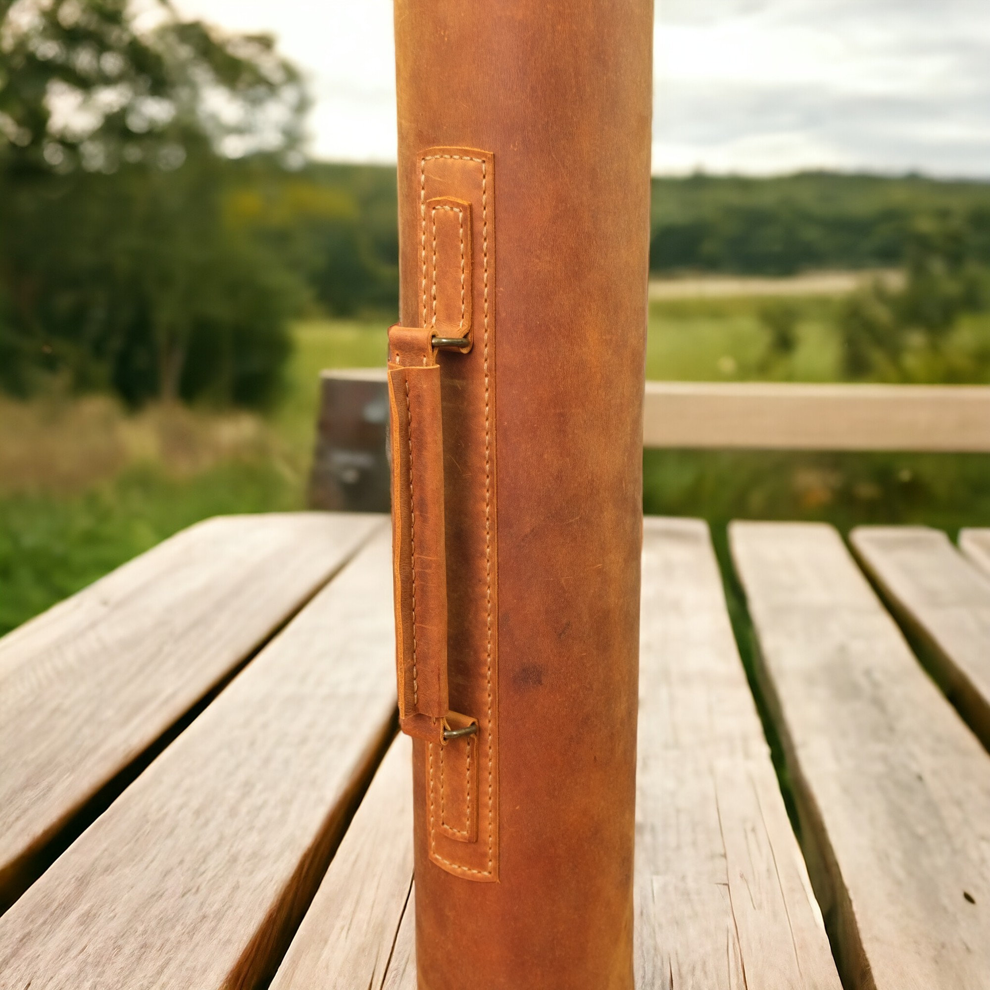 Handmade Leather Project Tube, Leather Map and Poster Tube - Etsy