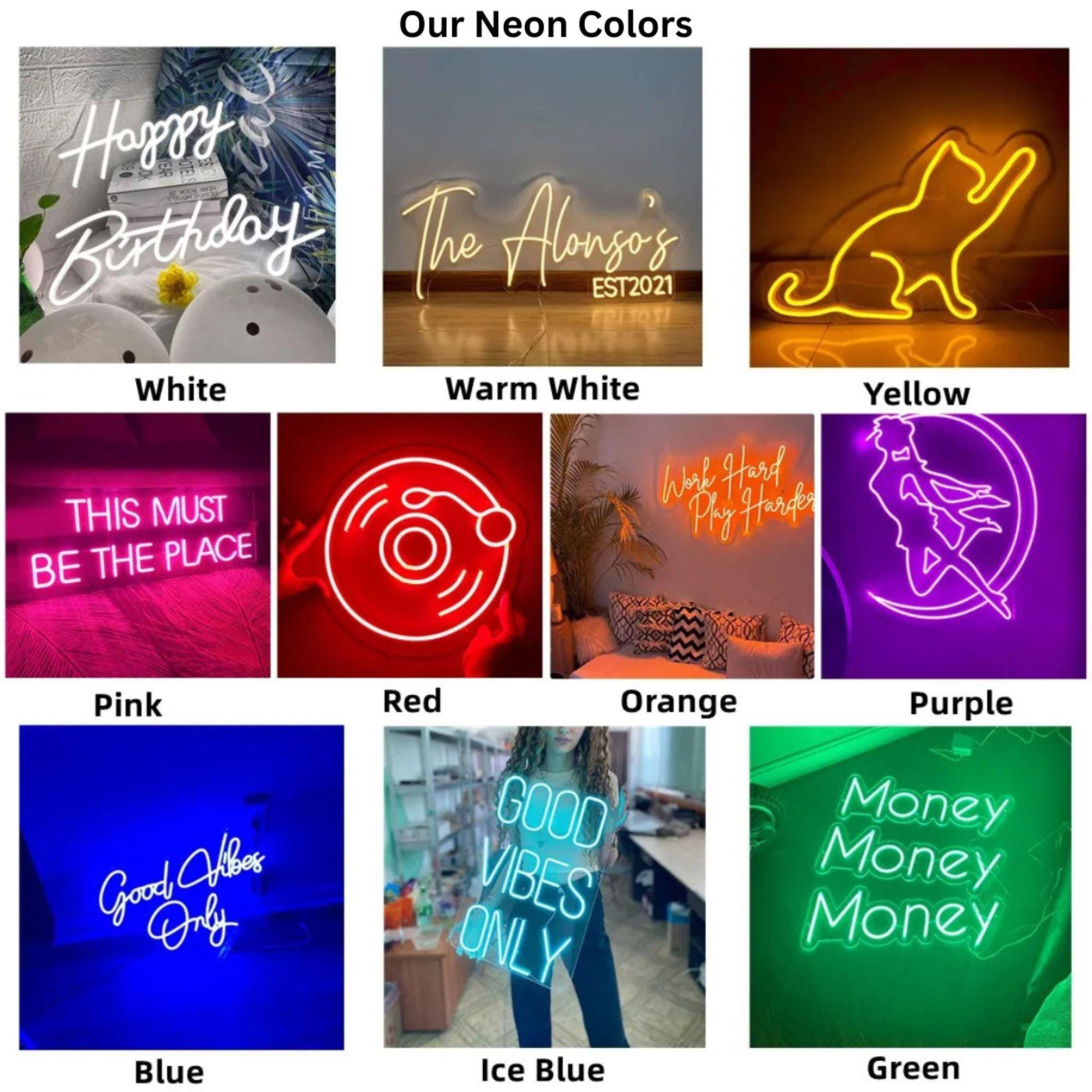 Fitness Couple Neon Sign – LED Gym Wall Light – Bodybuilding Silhouette ...