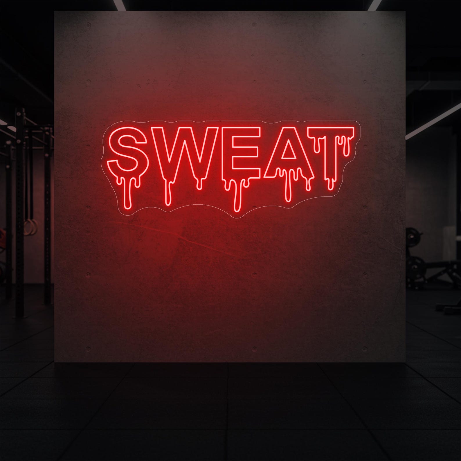 Sweat Drip Effect Neon Sign – Gym LED Wall Art - Etsy