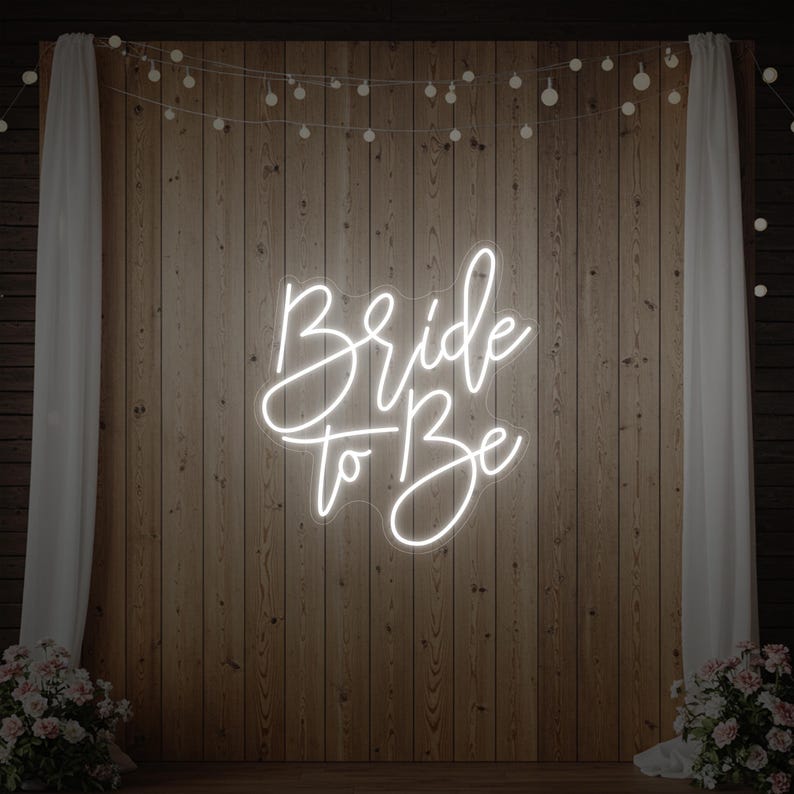 Bride to Be Neon Sign | Bridal Shower, Bachelorette Party LED Decor - Etsy