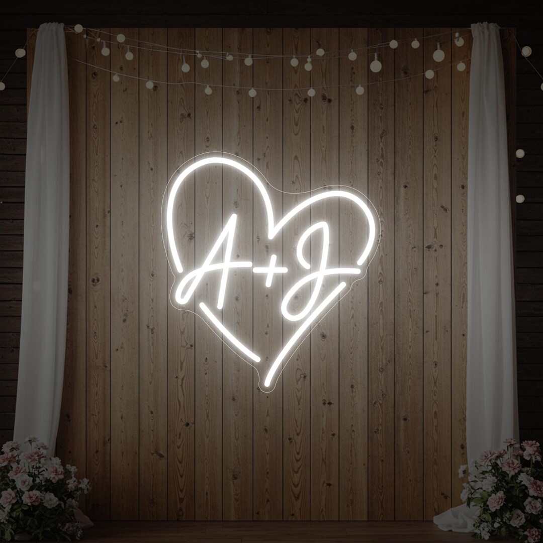 Personalized Wedding Neon Sign | Custom LED Engagement Party Decor - Etsy