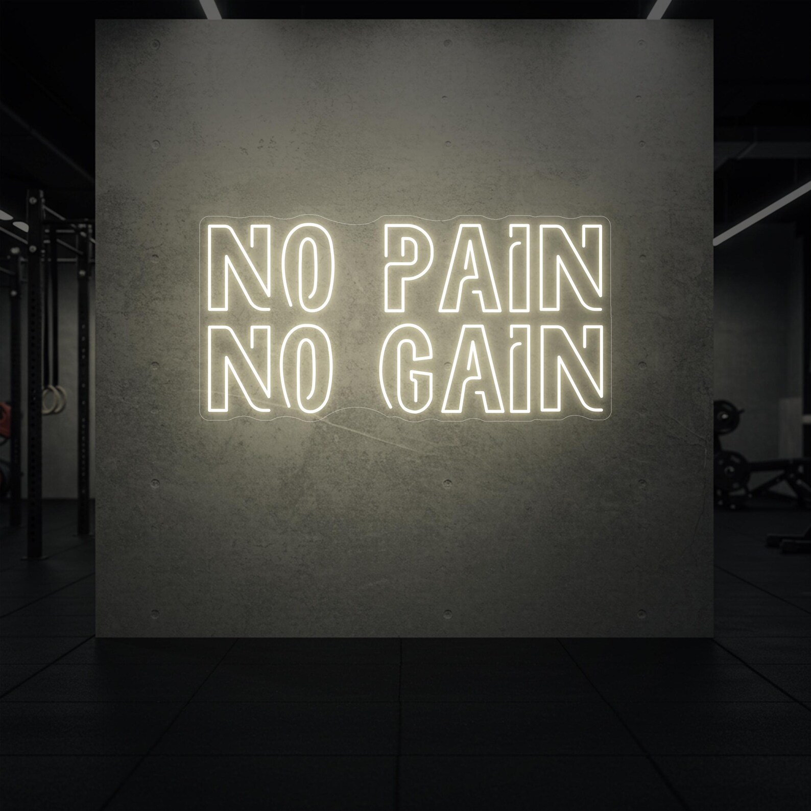 No Pain No Gain LED Neon Sign – Gym Motivational Decor - Etsy