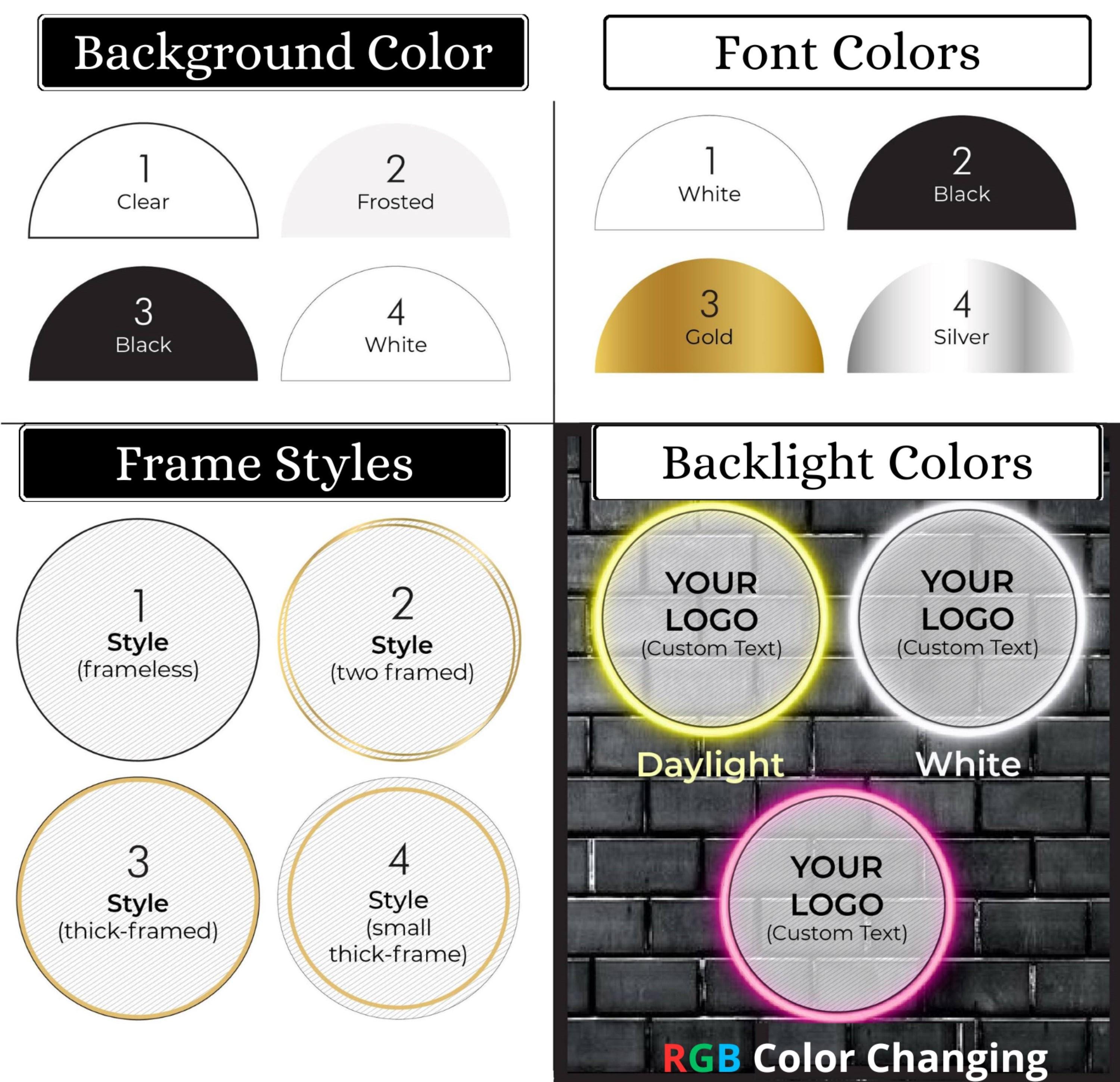 Acrylic LED Business Sign Custom Logo, Neon 3D Logo, Shop Signage ...
