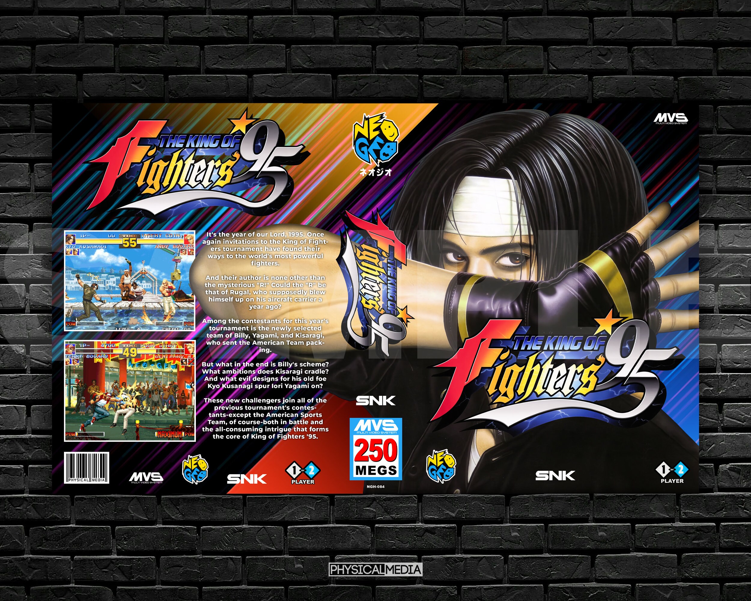 King of Fighters 95 Neo Geo MVS Shockbox Custom Cover - Digital ...