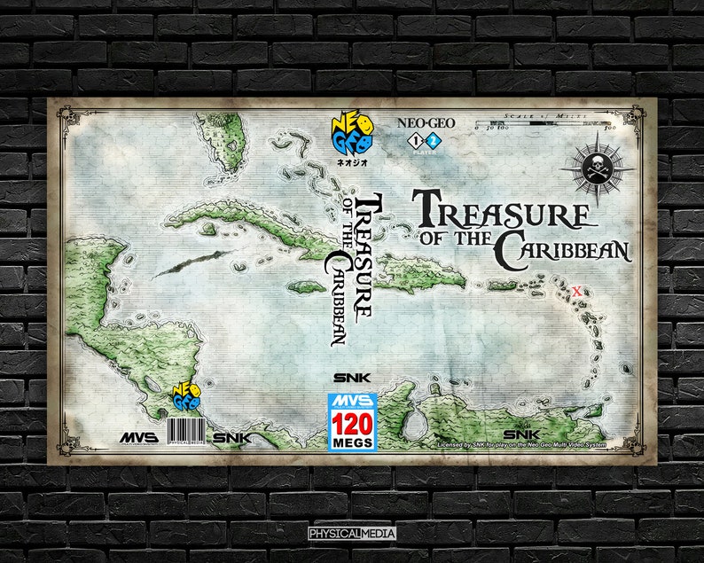 Treasure of the Caribbean Neo Geo MVS Shockbox Custom Cover - Digital ...