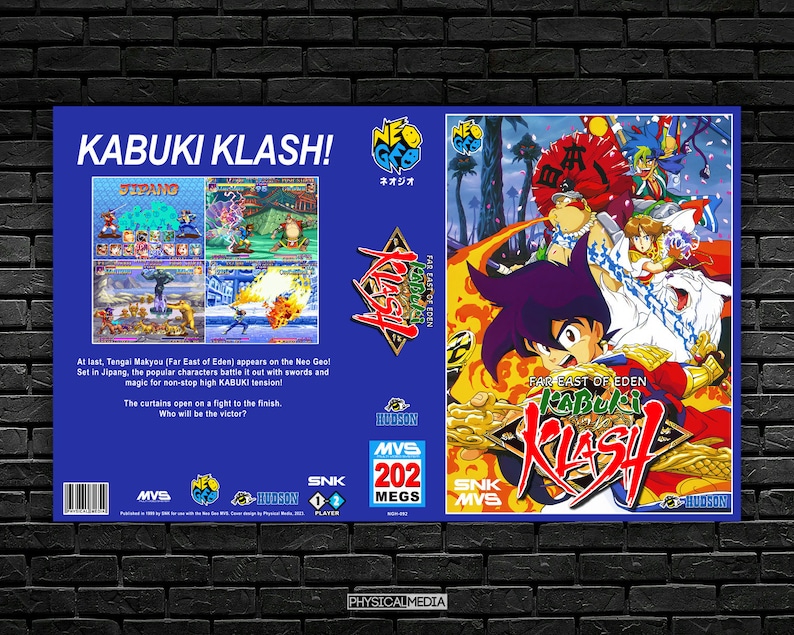 Kabuki Klash - Neo Geo MVS Shockbox Custom Cover - Digital Download ...