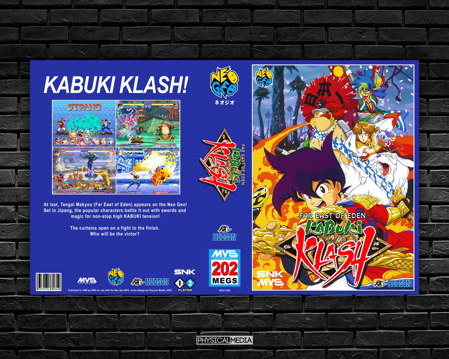 Kabuki Klash - Neo Geo MVS Shockbox Custom Cover - Digital Download ...