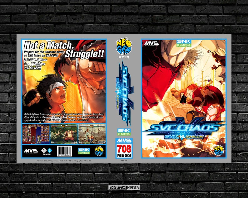 SVC Chaos - Snk Vs Capcom - Neo Geo MVS Shockbox Custom Cover - Digital ...