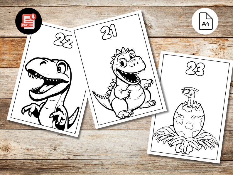 Dinosaur Coloring Book, Coloring Book for Kids, Kids Coloring, Kids ...