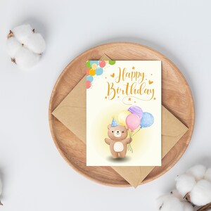 Printable Birthday Card, Virtual Birthday Card, Birthday Greeting Card ...
