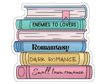 Book Stack Sticker / Kindle Sticker / Book Obsessed / Reader Gift ...