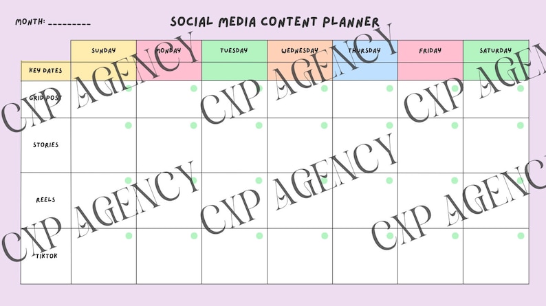 Content Planner 2024 | Printable Calendar 2024 | A4 Calendar | A4 ...