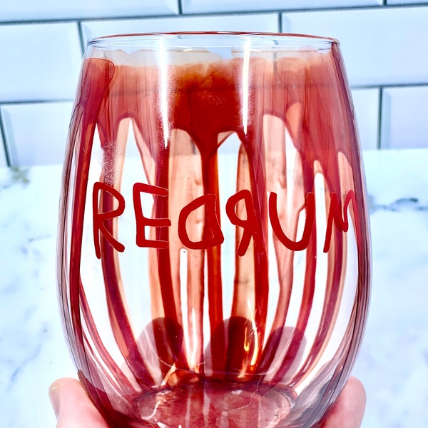 Halloween Wine Glass - Etsy
