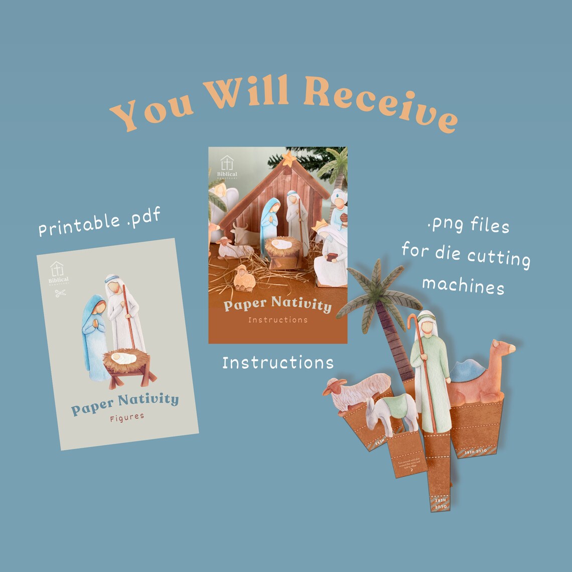 Printable Paper Nativity Craft Project for Kids | Christian Paper Dolls ...