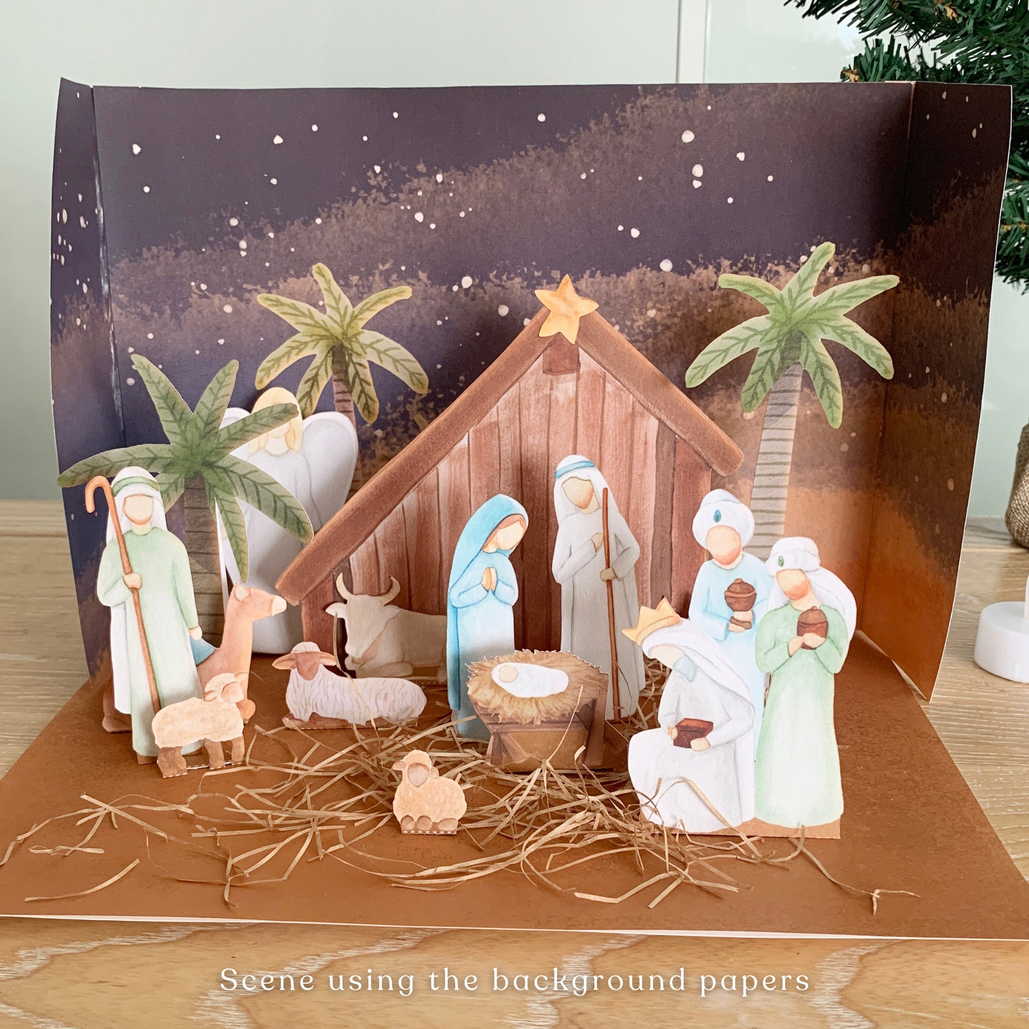 Printable Paper Nativity Craft Project for Kids | Christian Paper Dolls ...