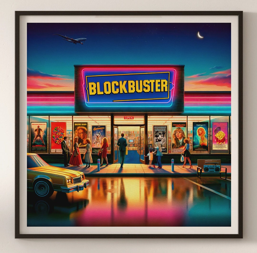 Blockbuster Movie Decor, Steamboat Willie Mickey Poster, Retro Film ...