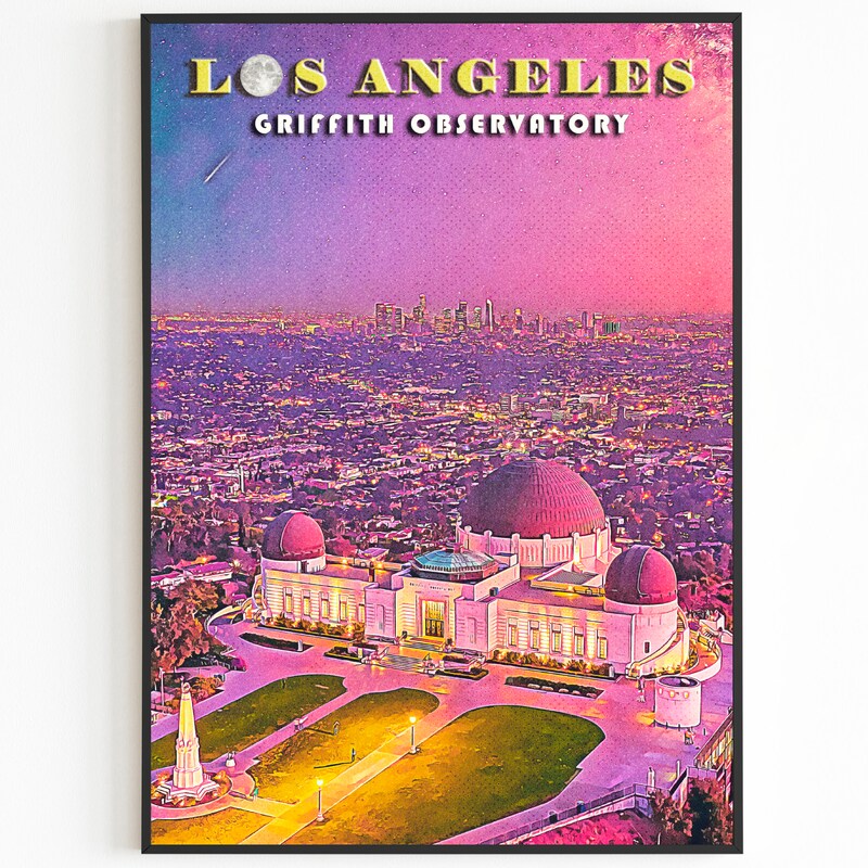 Griffith Observatory Poster - Etsy