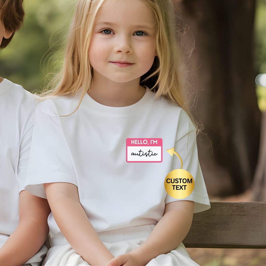 Hidden Disabilities Autism Name Tag Shirt, Mental Health Shirt for ...