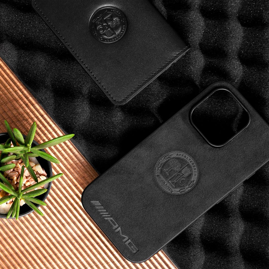 Alcantara Mercedes AMG Phone Case Black Leather, Alcantara Phone Case ...