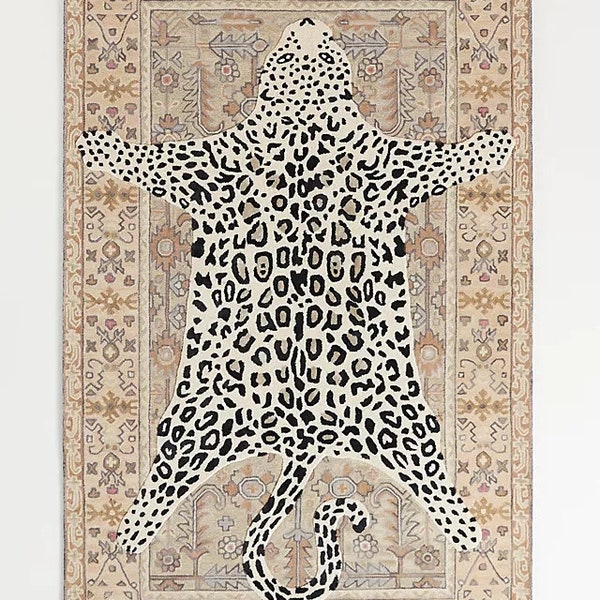 Tufted Octavia Leopard Rug - Etsy