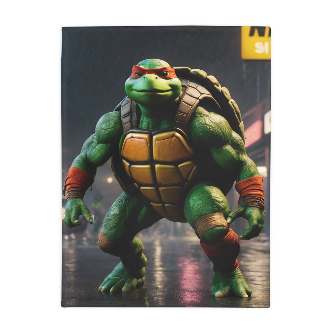 Ninja Turtle Plush Fleece Blanket - Etsy