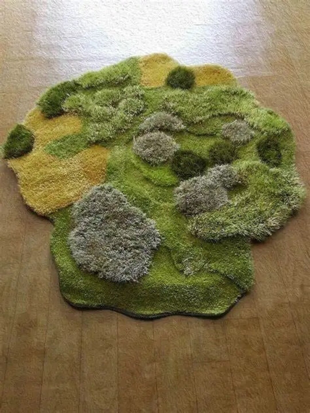 Y2K Plush Moss Rug: Bring Nature Indoors With Cozy Vintage Vibes - Etsy