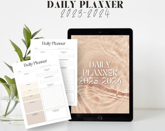 Minimalist Daily Planner Printable, Daily to Do List for Work/home ...