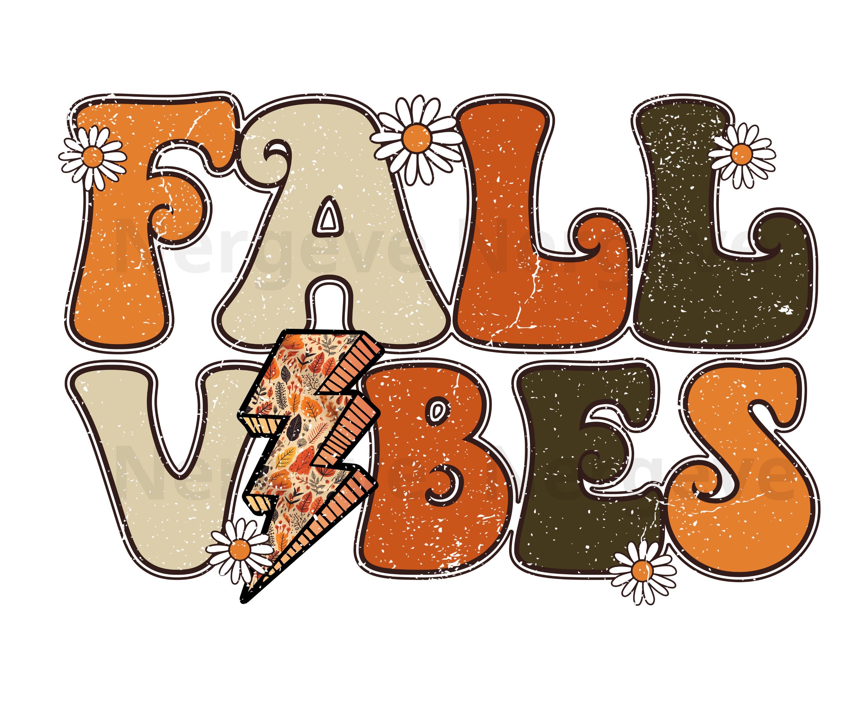 Fall Vibes PNG, Fall PNG, Retro Fall Png, Fall Png Trendy, Groovy Fall ...