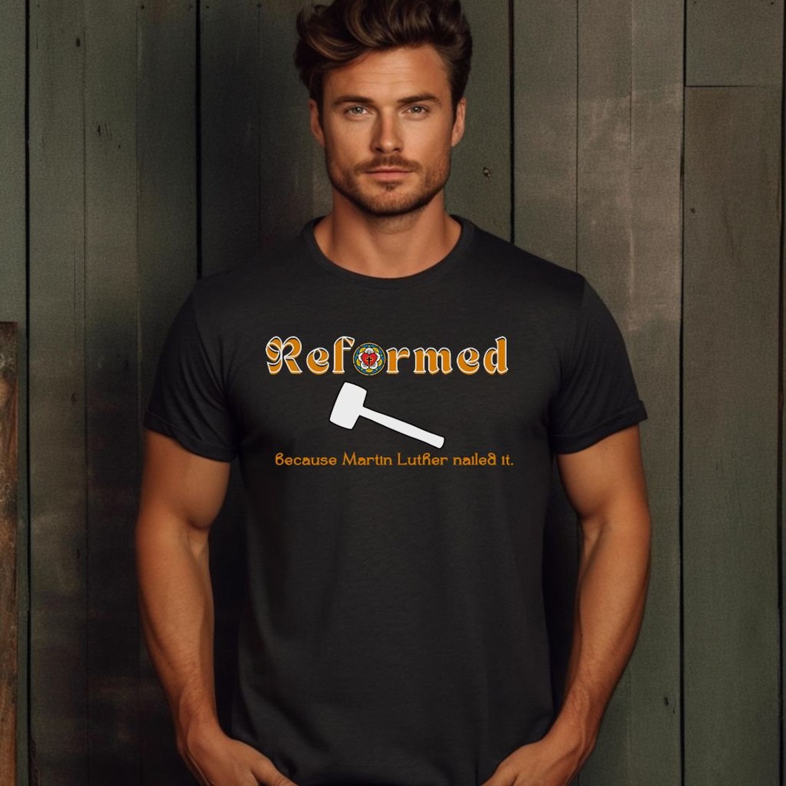 ADULT Martin Luther Nailed It Shirt I Reformation Day Matching Family ...