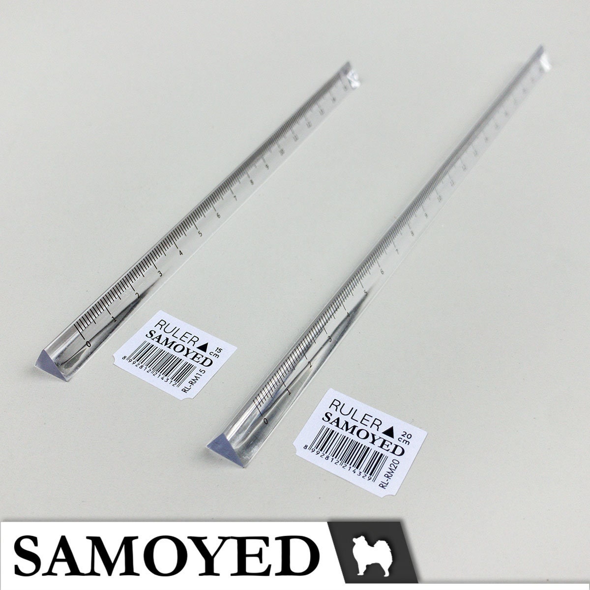 Triangular, Triangle Prism Ruler Samoyed RL-RM, Plastic, Transparent ...