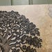 Carved Oak Tree Travertine Tile – 16x24" (40x60cm) Rustic Wall Art ...