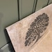 Carved Oak Tree Travertine Tile – 16x24" (40x60cm) Rustic Wall Art ...