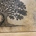 Carved Oak Tree Travertine Tile – 16x24" (40x60cm) Rustic Wall Art ...