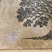 Carved Oak Tree Travertine Tile – 16x24" (40x60cm) Rustic Wall Art ...