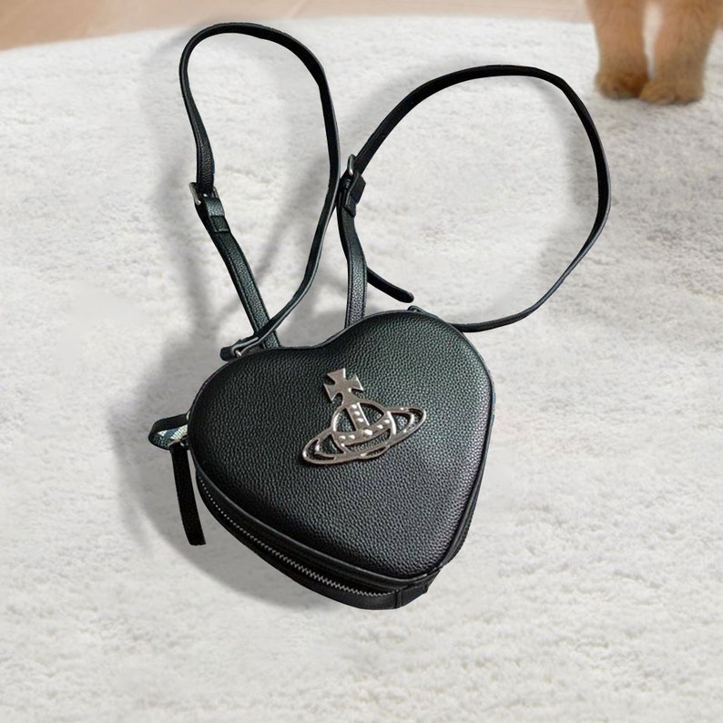 Vivienne Westwood Women's Black Ella Heart Mini Backpack Gift,backpacks ...