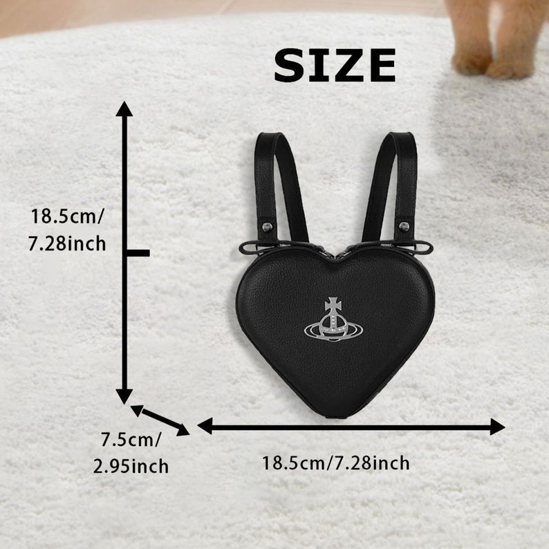 Vivienne Westwood Women's Black Ella Heart Mini Backpack Gift,backpacks ...