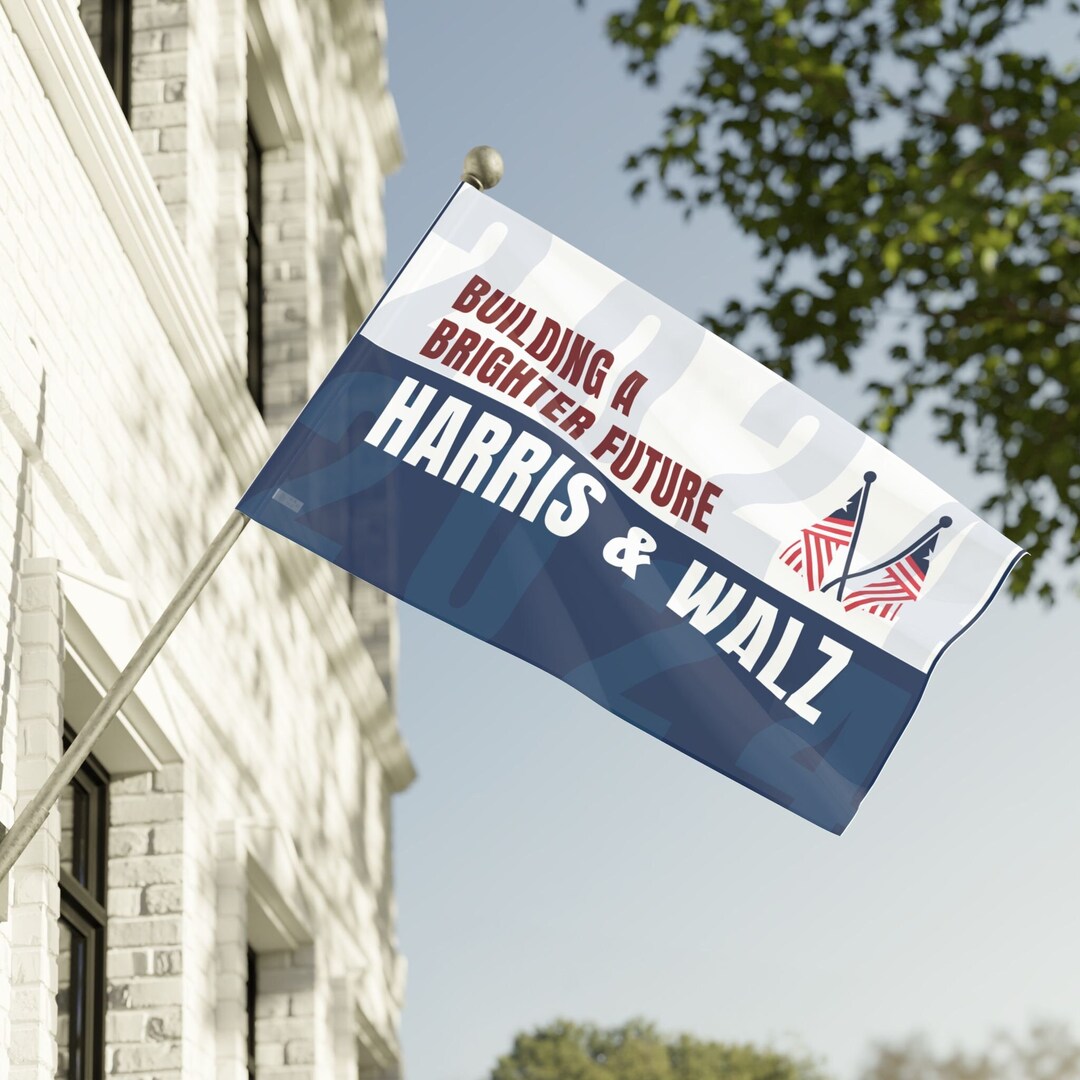 Premium Kamala Harris & Tim Walz 2024 Flag 2024 Campaign Election Flag ...