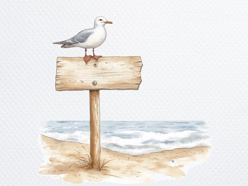 13 Wooden Sign PNG Clipart Bundle, Beach Sign Png, Nautical Signs ...