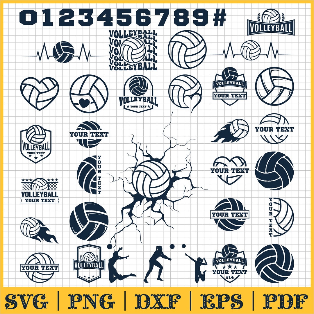 Volleyball Svg Bundle, Volleyball Png Clipart, Volleyball Coach Svg ...
