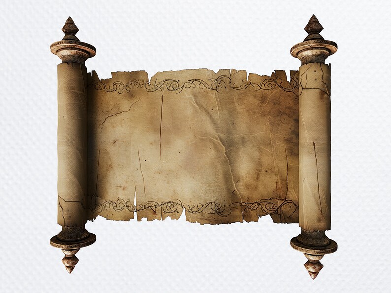 16 Medieval Scroll Clipart, Vintage Scroll, High Quality Pngs, Scroll ...