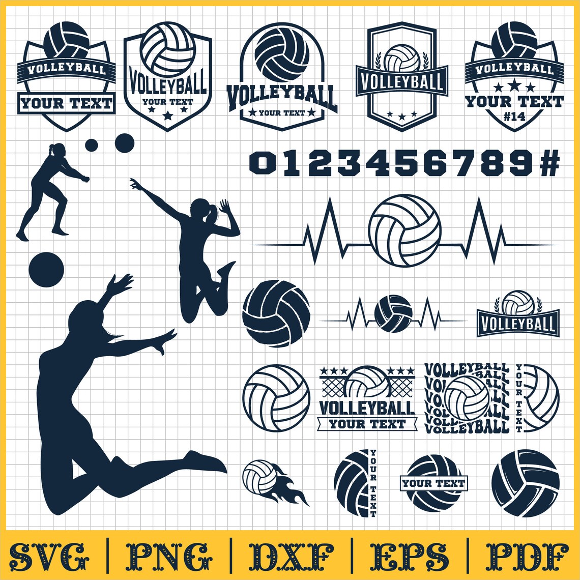 Volleyball Svg Bundle, Volleyball Png Clipart, Volleyball Coach Svg ...